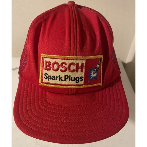 Bosch | Accessories | Bosch Spark Plugs Trucker Hat Snapback Cap Red ...
